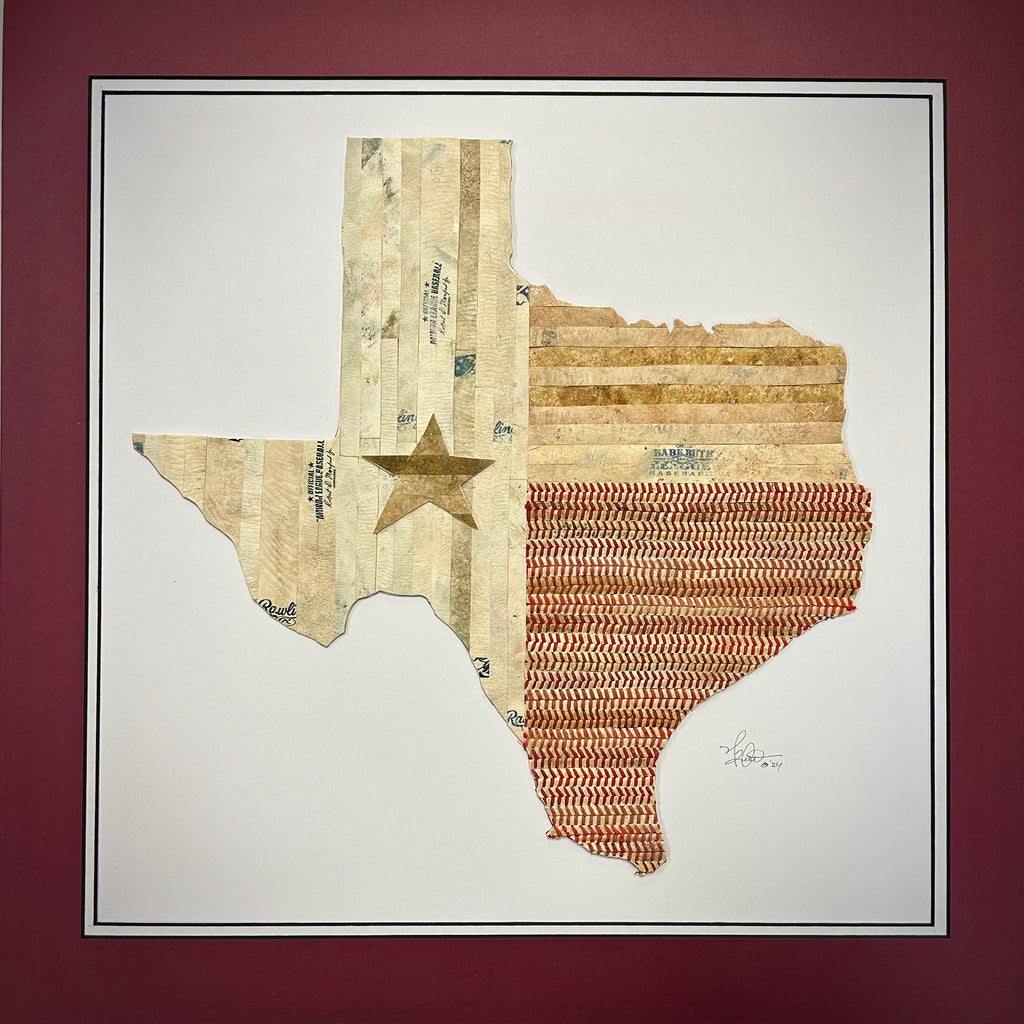 Texas State Original Artwork - made from used baseballs – The Baseball ...