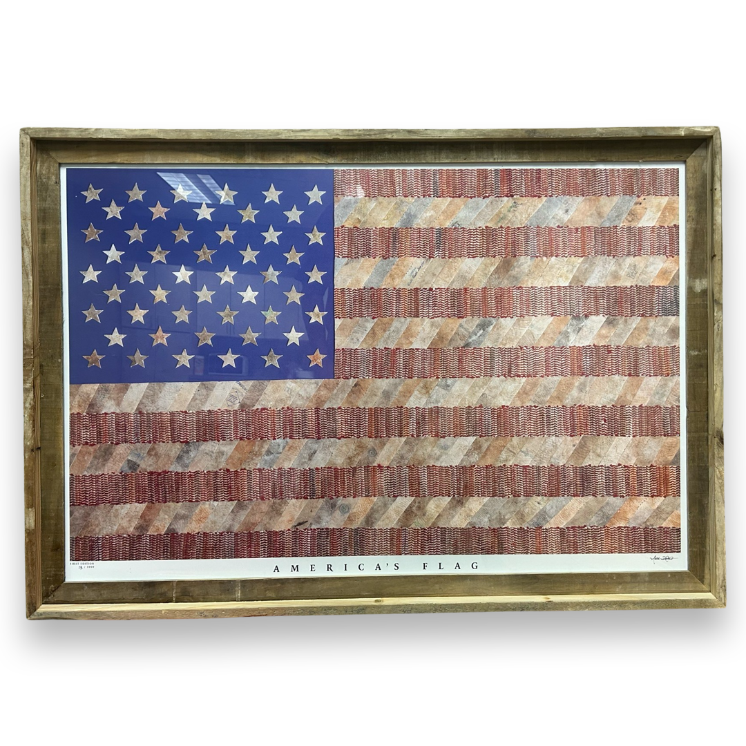 America’s Flag 24x36 Poster - Autographed LE/1000 – The Baseball Seams ...