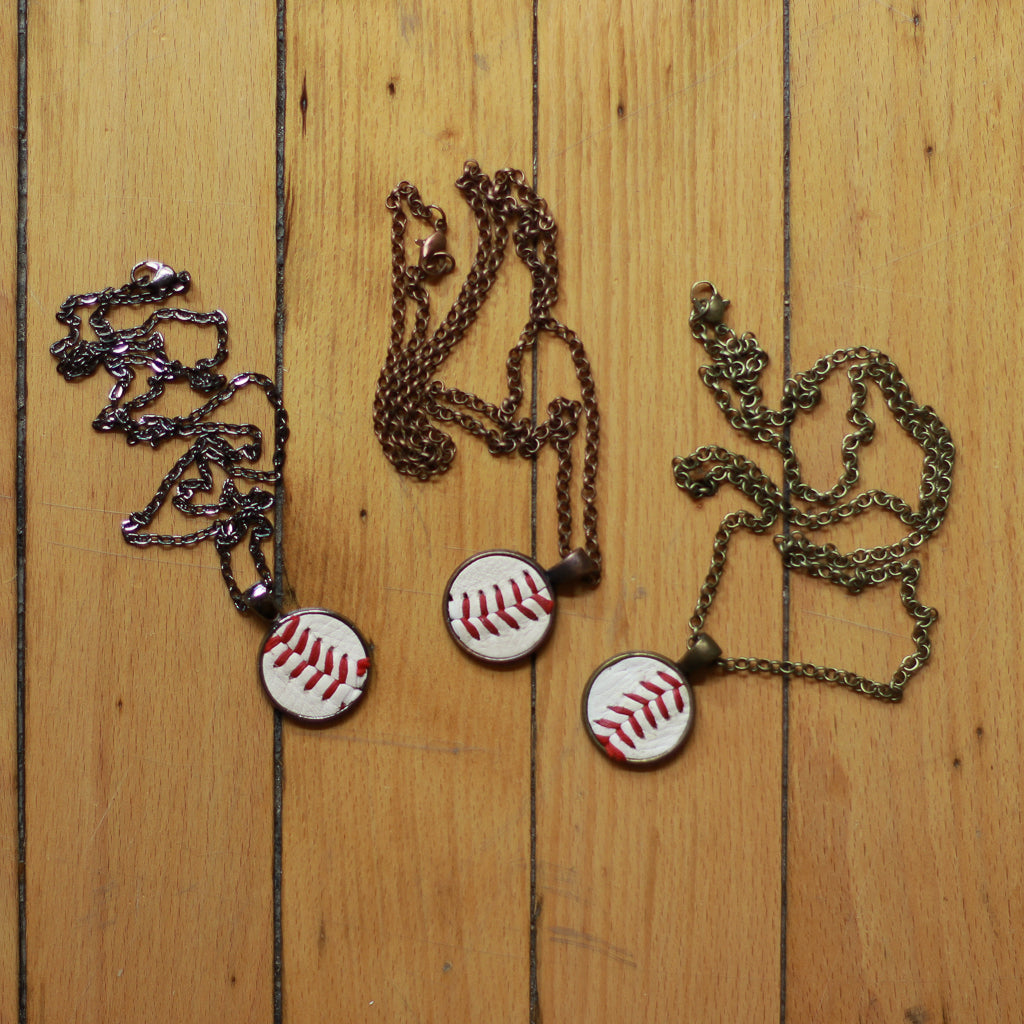 Baseball Seam Pendant Necklace – The Baseball Seams Company