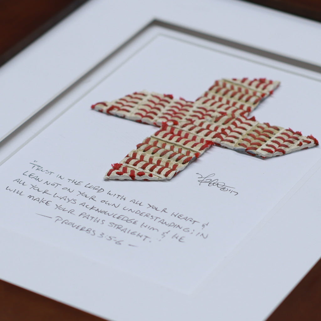 The Baseball Cross - Original Artwork Made from Actual Used Baseballs ...
