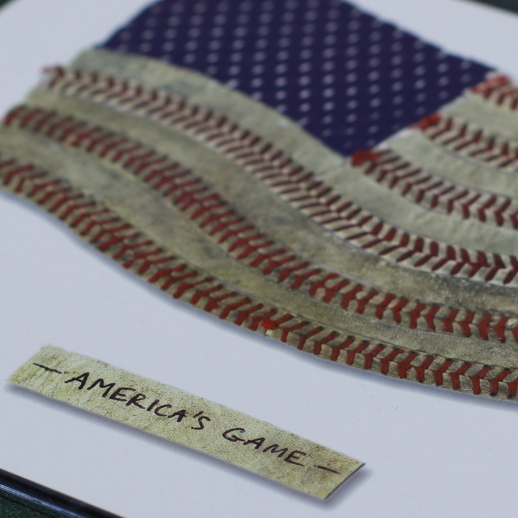 "America's Game" 8x10 Baseball American Flag Lithograph Print – The ...