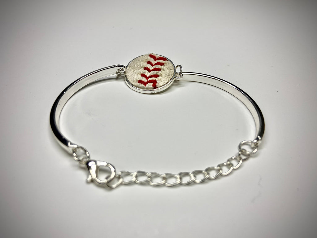 Silver Baseball Seam Bracelet – The Baseball Seams Company