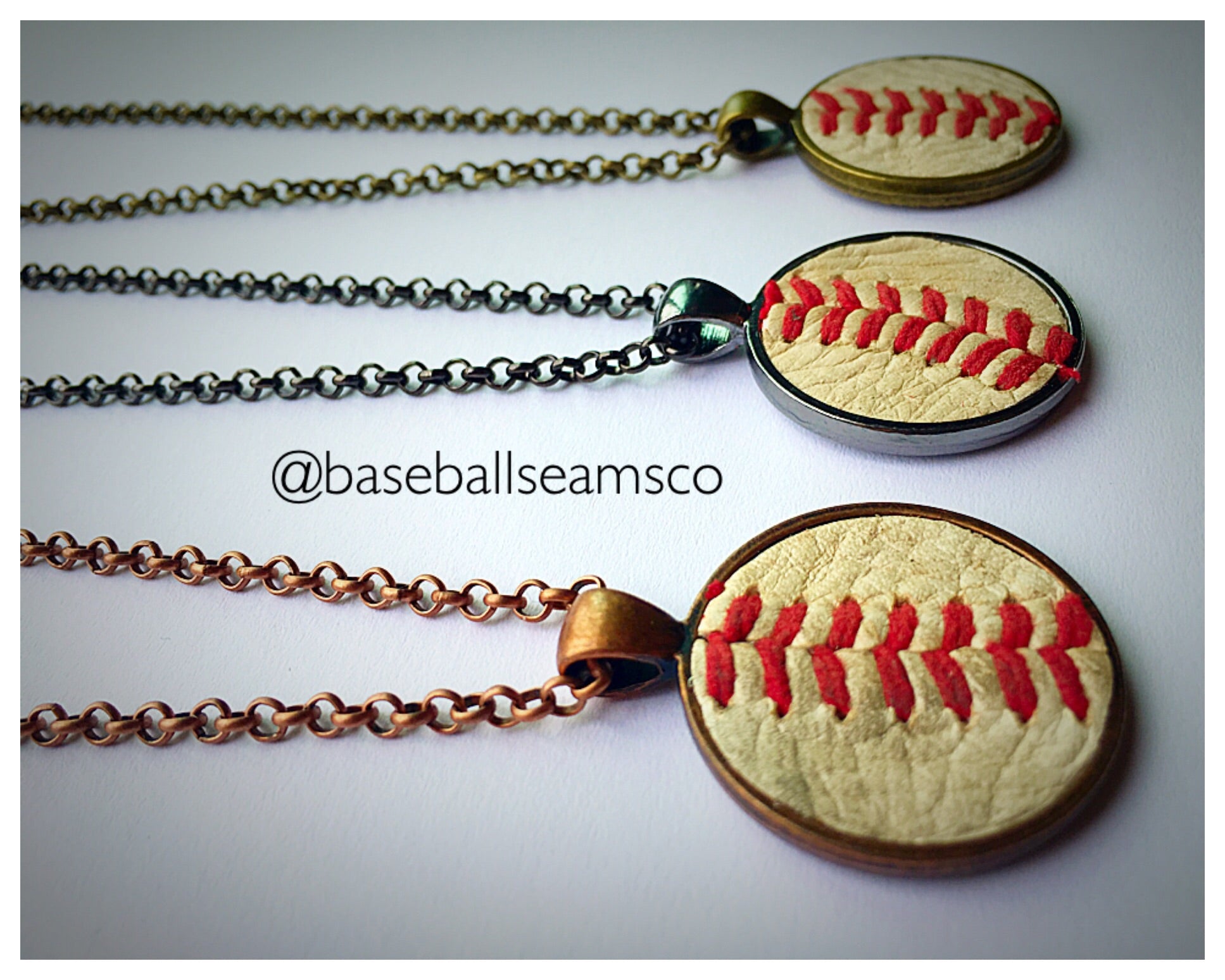 Baseball Seam Pendant Necklace – The Baseball Seams Company