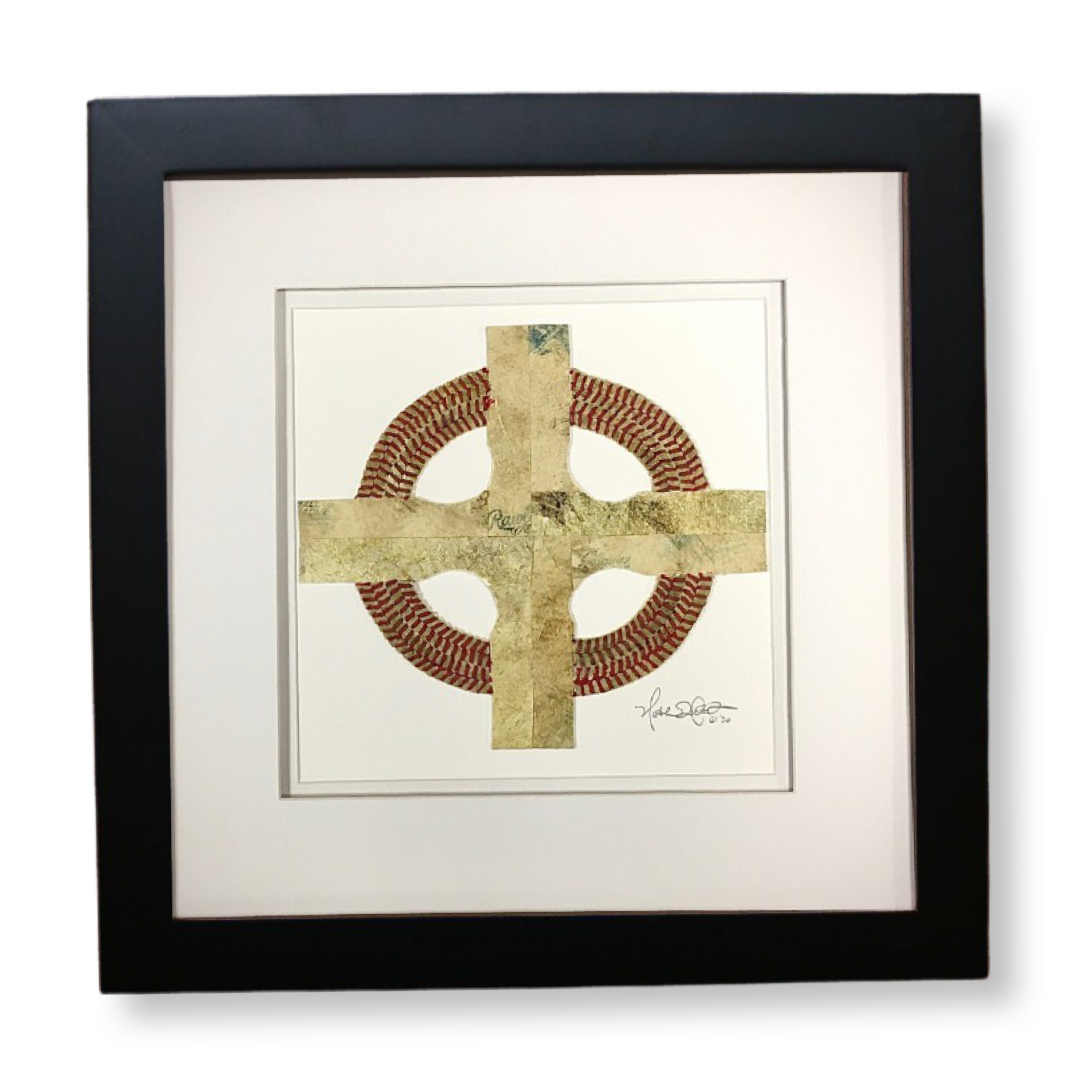 "Celtic Cross" Original Baseball Artwork – The Baseball Seams Company