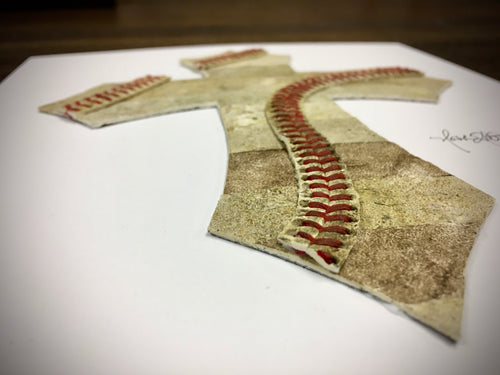 Original Artwork - Handcrafted from Actual Used Baseballs – The ...