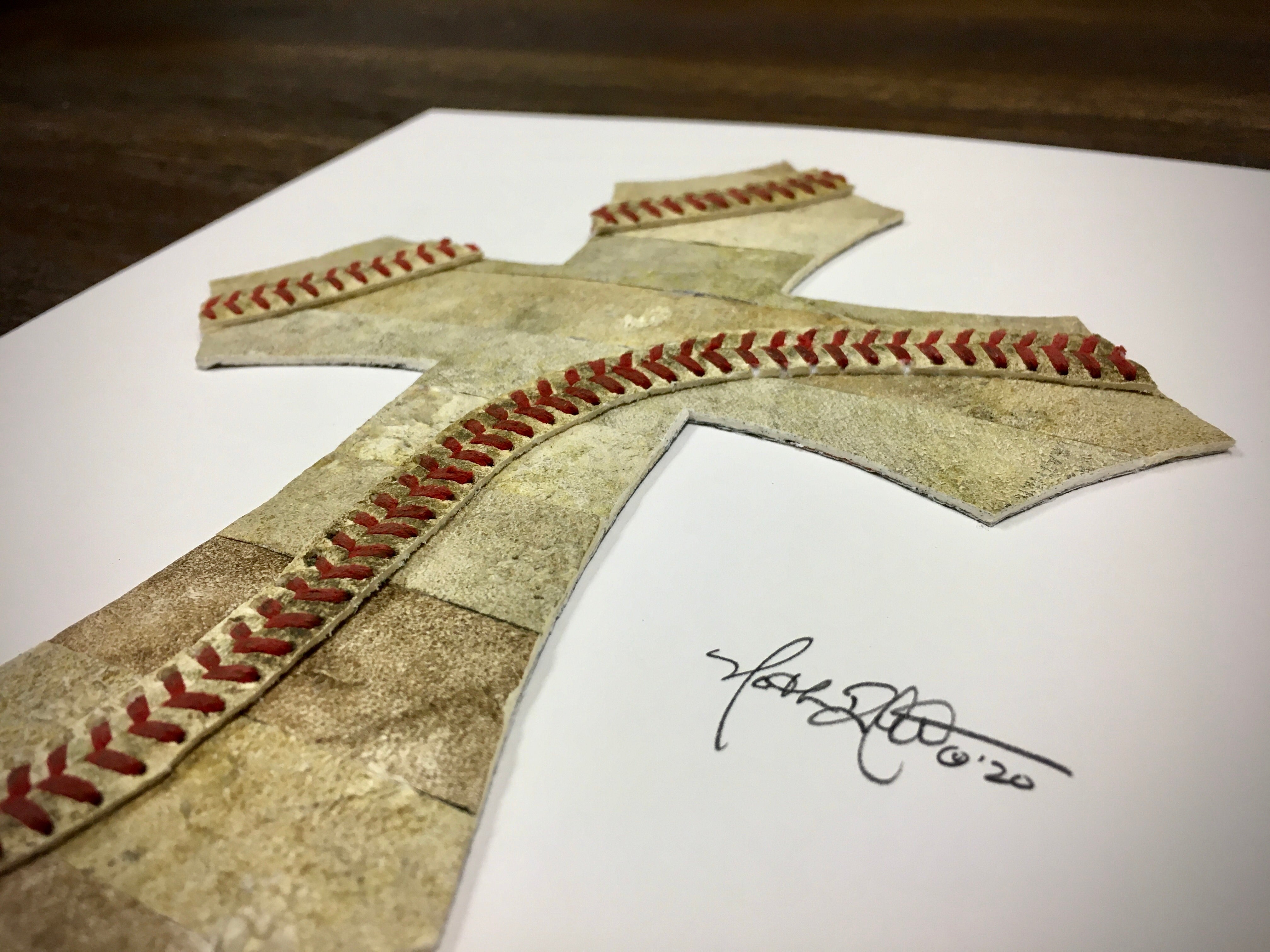"Two Seam Cross" Original Artwork – The Baseball Seams Company