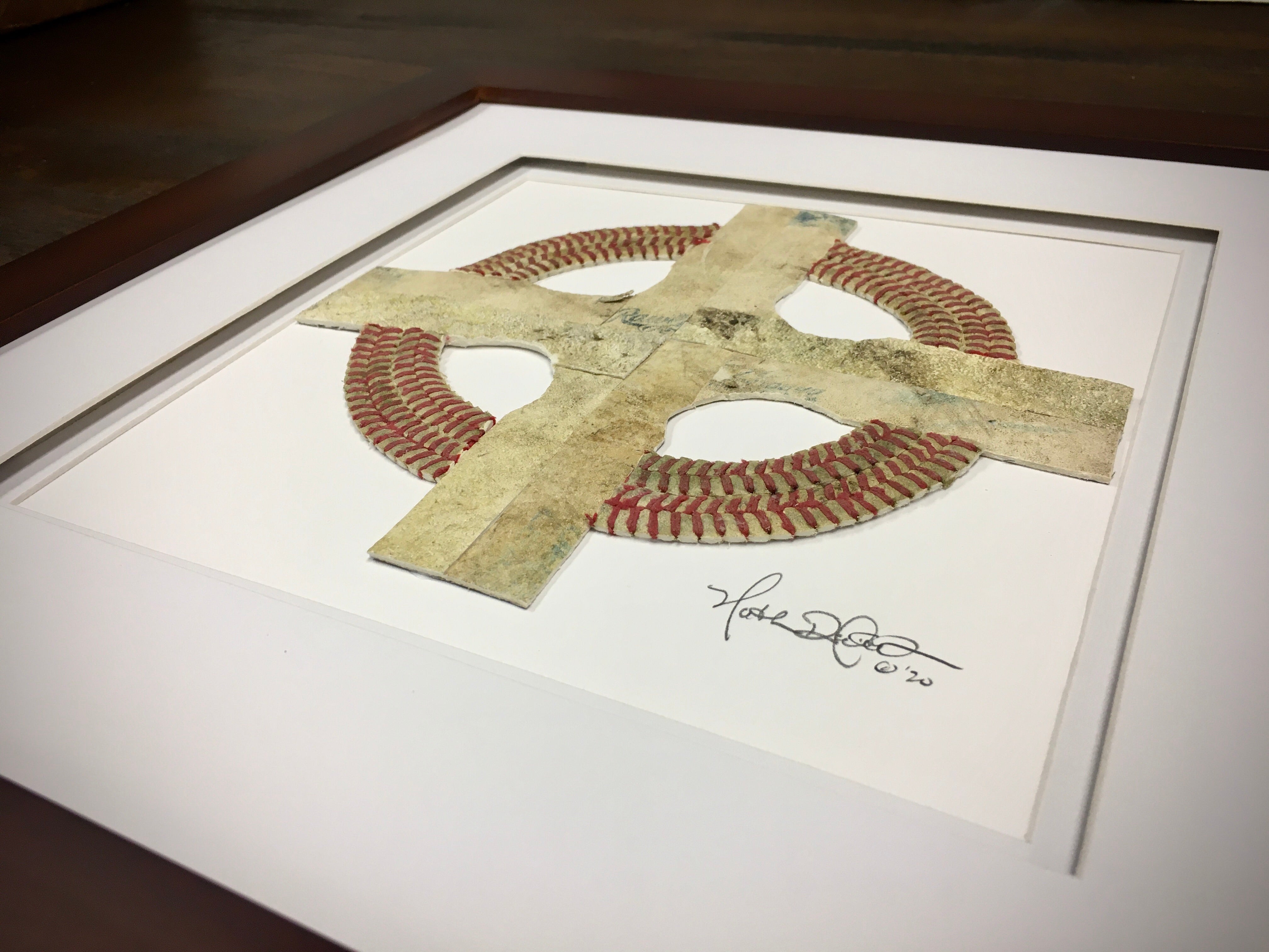 "Celtic Cross" Original Baseball Artwork – The Baseball Seams Company