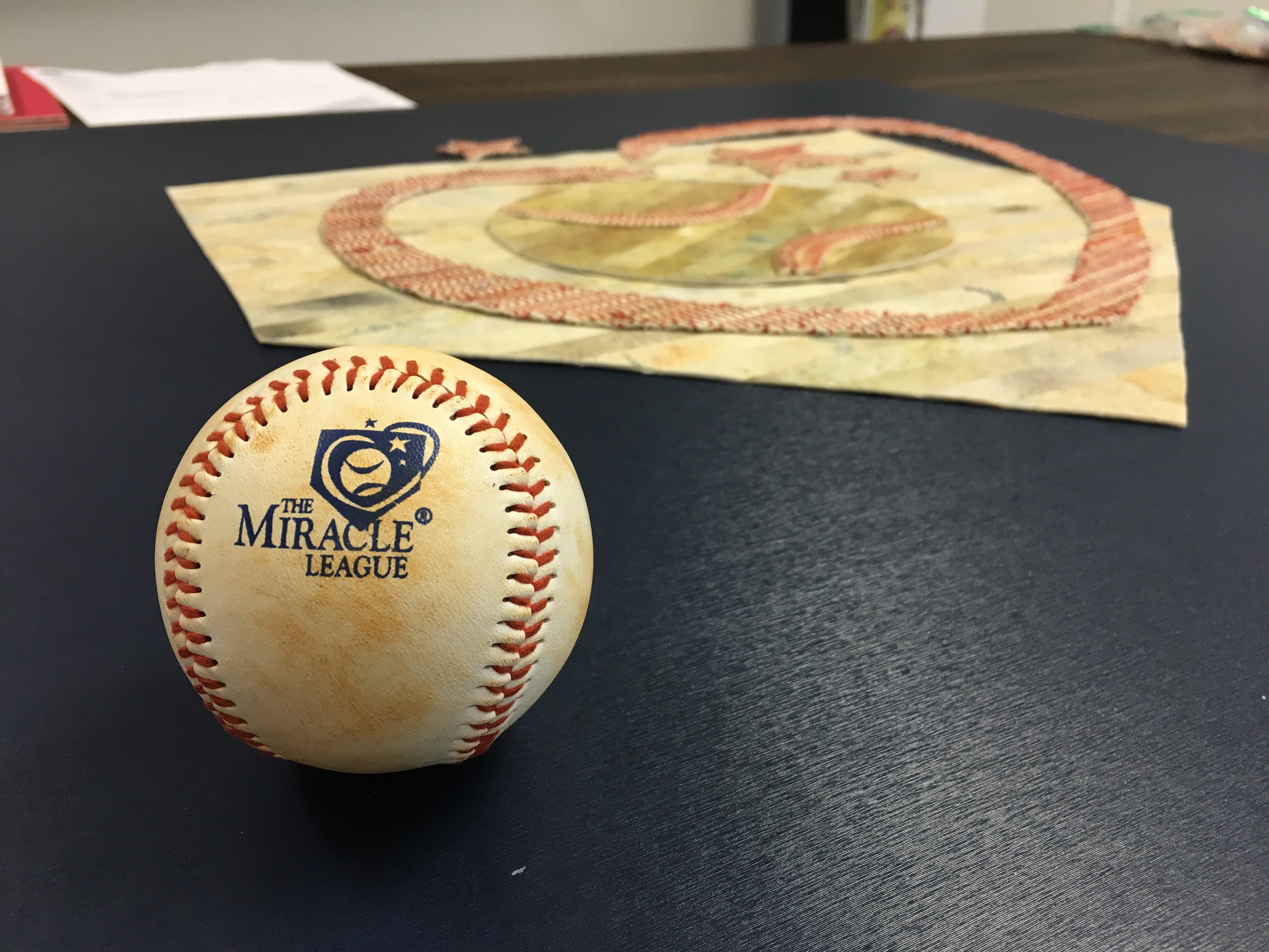 Miracle League Logo - Original Artwork Made from Actual Used Baseballs ...